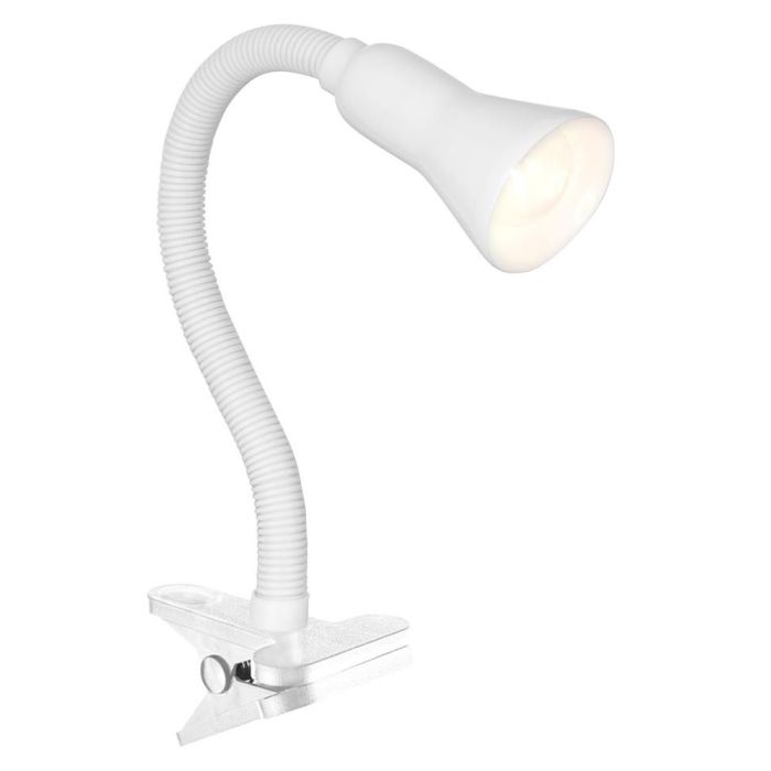 Lightplan Flexible Clip On Desk Light White