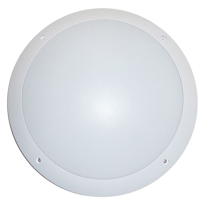 Avenger LED Round Bulkhead 12W 800lm 4200K White Opal IP66