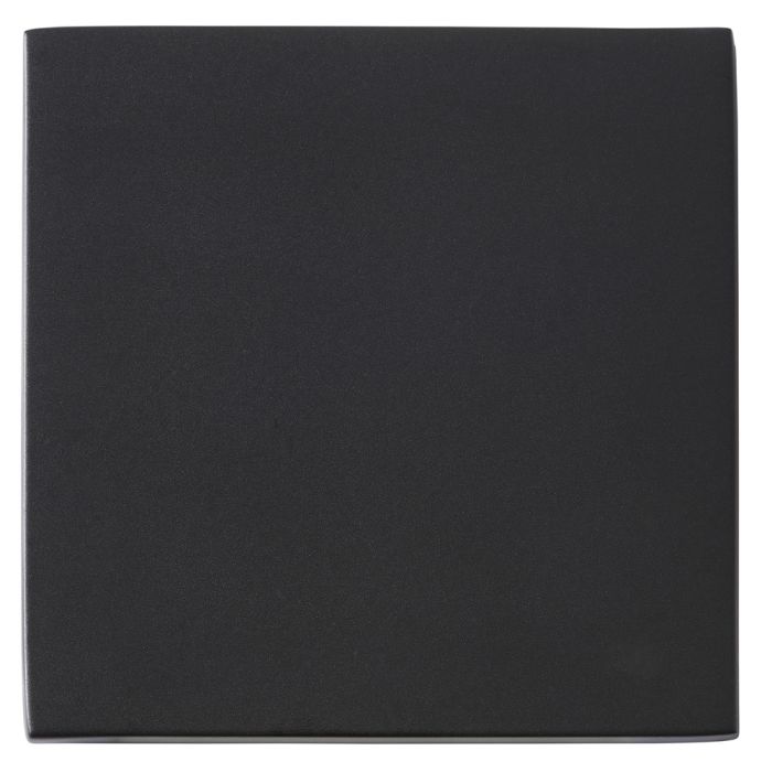 Avenue Screwless Slim Single Blanking Plate Matt Black