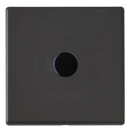 Avenue Screwless Slim LED Dimmer Switch 100W Matt Black