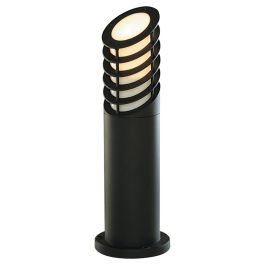 Lightplan 450mm Outdoor Post Black Aluminium with Glass IP44