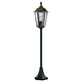 Lightplan Outdoor Post Black with Glass